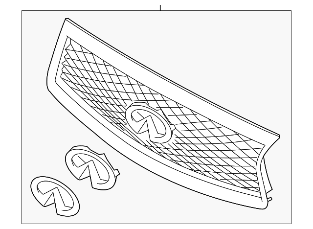 2014-2017 Infiniti Q50 Grille 62310-4HB1B | OEM Parts Online