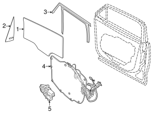 2015-2020 Jeep Renegade Vent Glass - Passenger Side (RH) 68361345AA ...