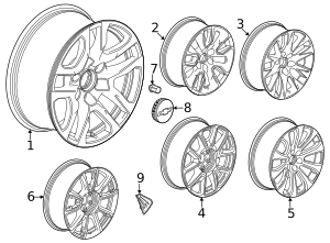 2019-2024 Chevrolet Wheel, Alloy 23376222 GM | GMPartsDirect.com