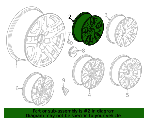 23376222 - Aluminum Front and Rear Wheel 2019-2023 Chevrolet ...