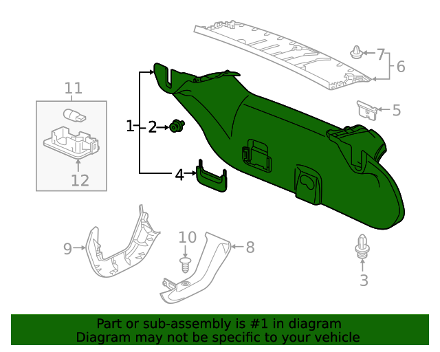 84630-TRT-A01ZA - Trunk Lid Trim 2018-2021 Honda Clarity | Honda Parts ...
