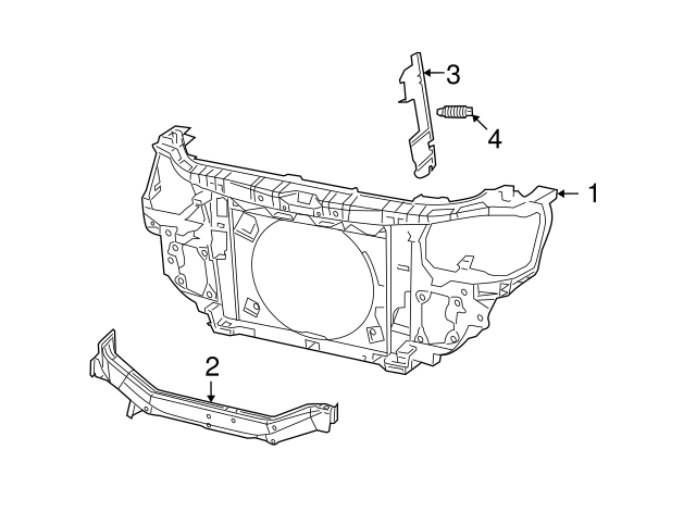 2009-2020 Dodge Journey Radiator Support 5116300AF | TascaParts.com