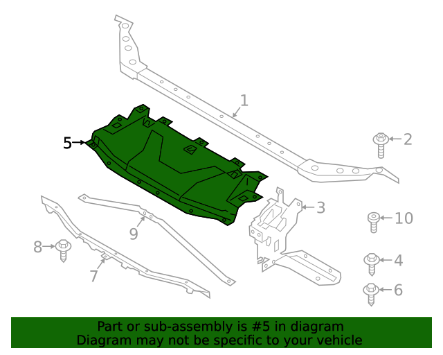 2020-2023 Toyota GR Supra Deflector 51465-WAA01 | Toyota Parts Center