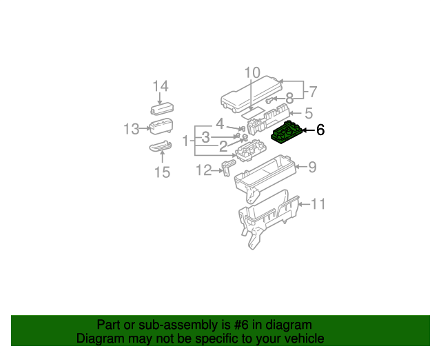 82741-48040 - Relay Plate - 2001-2007 Toyota Highlander | OEM Genuine ...