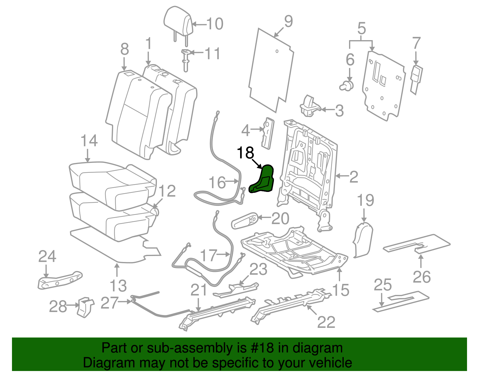 Genuine Toyota Outer Cover part# 71826-60010-C0 for 2010-2024 Toyota ...