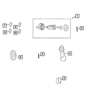 2011-2023 Dodge Door Lock Cylinder 68085676AA | Mopar eStore