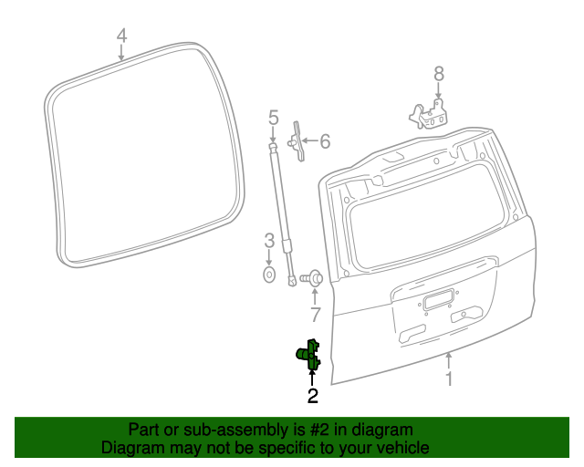2015-2020 GM Liftgate Bumper 22792141 GM | GMPartsDirect.com