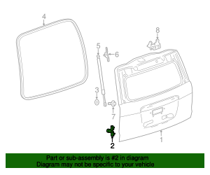 2015-2020 GM Lift Gate Bumper 22792141 | GMPartsDirect.com