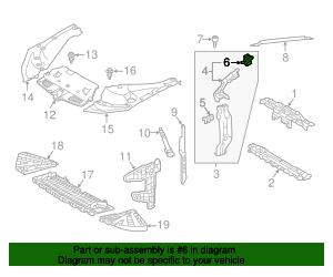 53245-50010 - Headlamp Bracket - 2018-2023 Lexus | DiscMonster