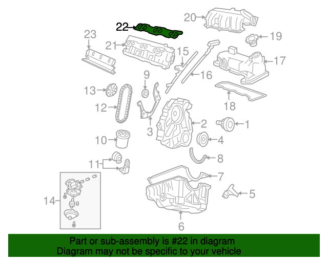 F57Z-9E436-AA - Gasket 1995-2001 Ford | Ford OEM Parts Direct
