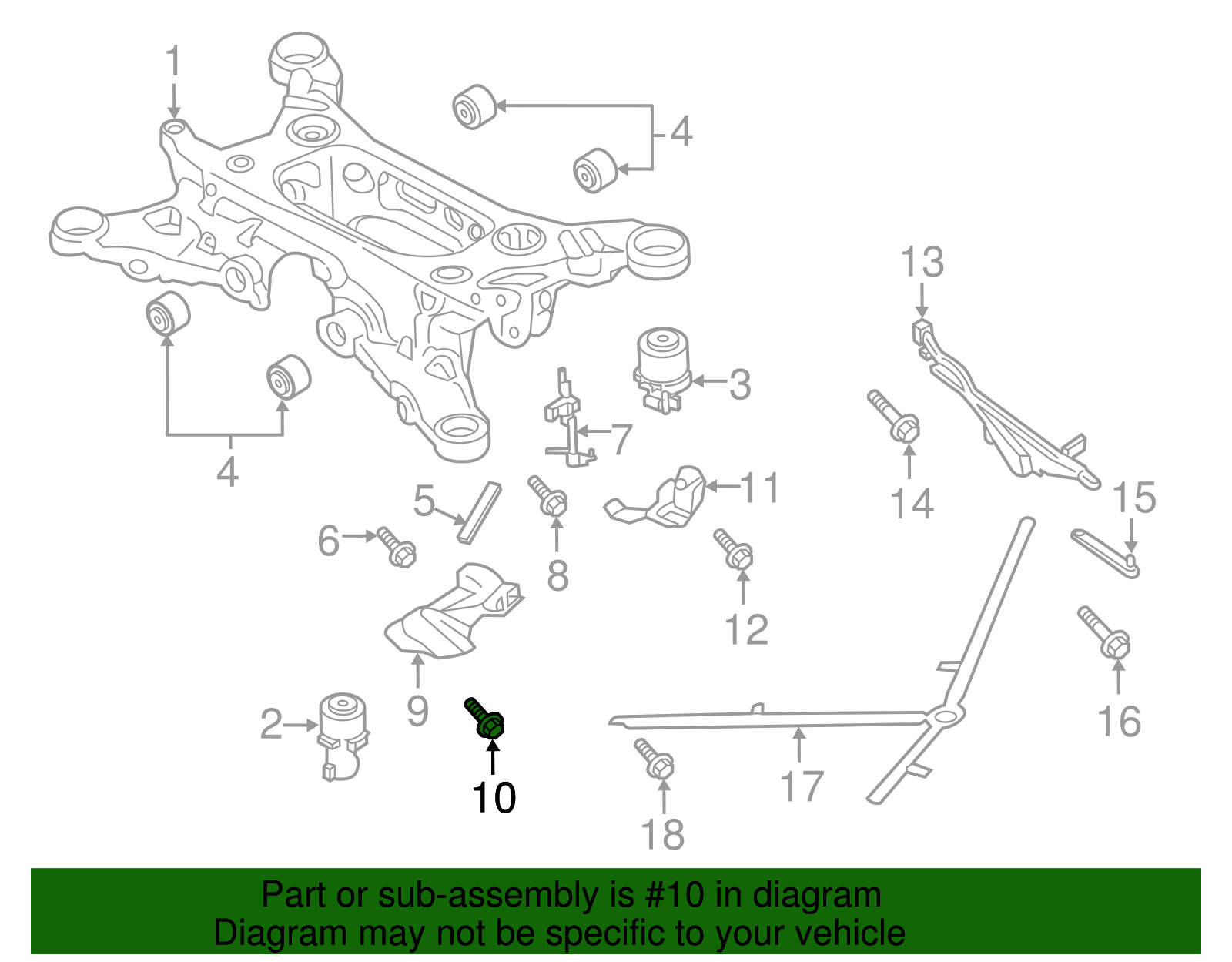 2011-2024 Porsche Window Regulator Upper Bolt N-103-352-06 | OEM Parts ...