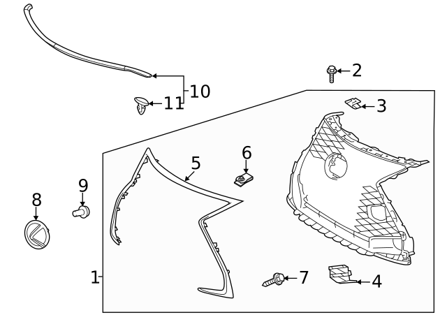 2020-2023 Lexus RC F Hole Cover 52128-24130 | OEM Parts Online