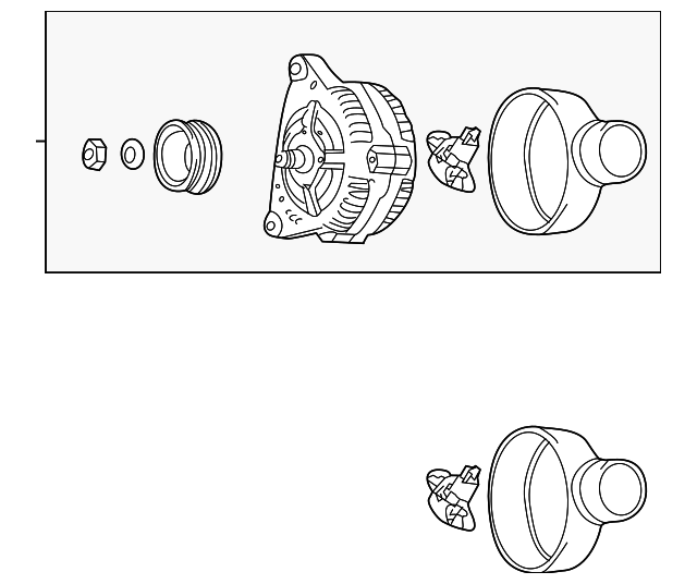 2012-2016 Audi A8 Quattro Alternator 07C-903-015-B | Audi OEM Parts Guy
