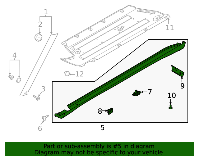 2020-2024 Kia Soul Rocker Molding 87751-K0000 | TascaParts.com