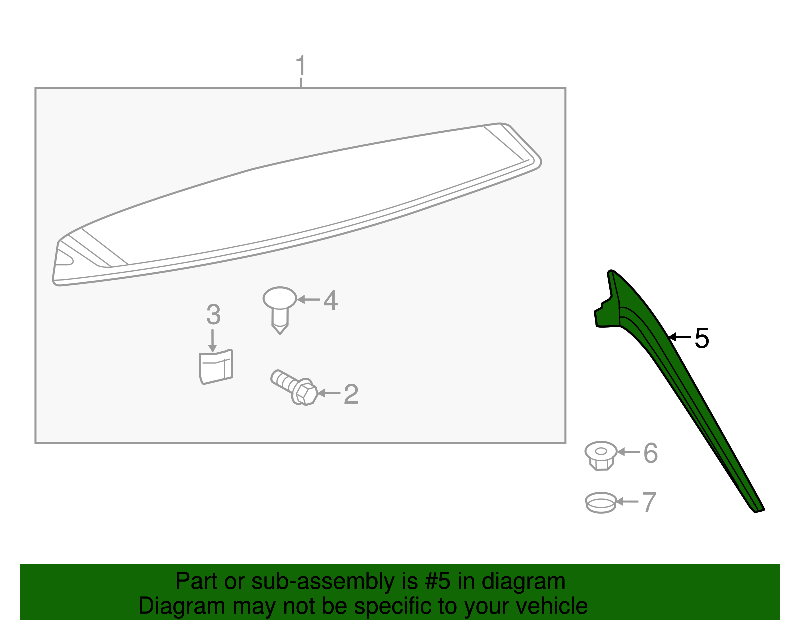 2015-2021 Volkswagen Spoiler End 5G6-805-946-C-041 | Wolfsburg Parts Direct