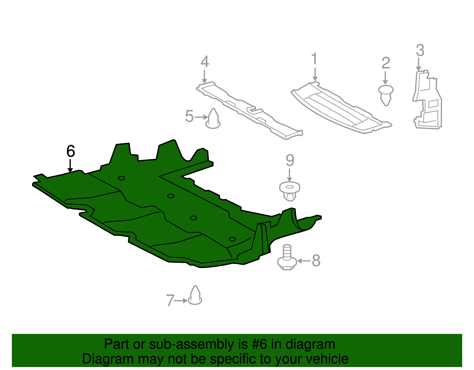 2013-2017 Lexus Under Cover 51440-50070 | OEM Parts Online