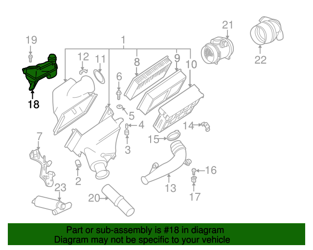 Genuine BMW 13-54-1-438-794 | Resonator | FREE Shipping on Most Orders ...