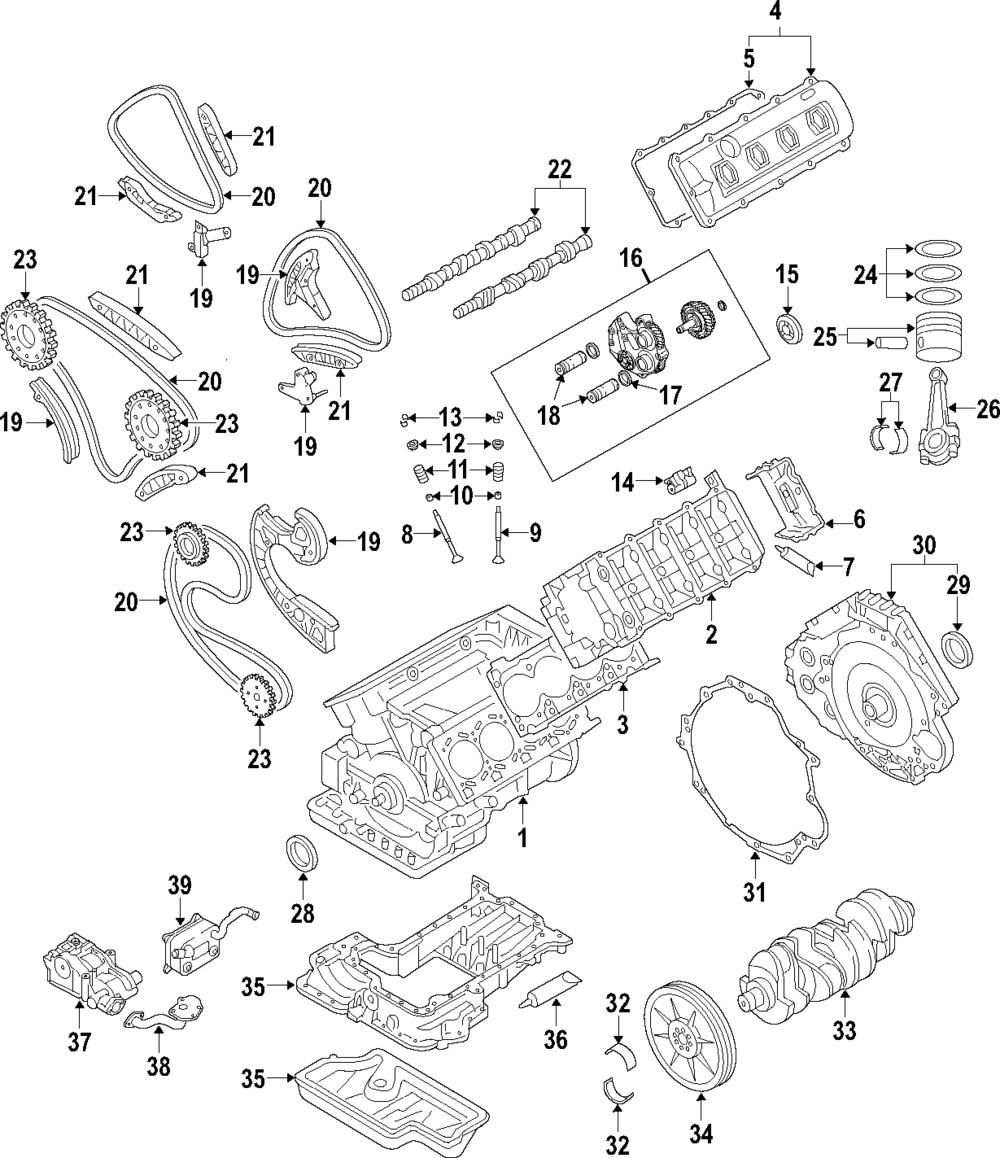 2014-2015 Audi R8 Gasket WHT-006-998 | Audi USA Parts