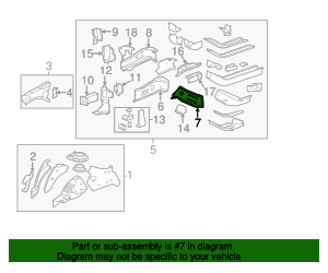 2010-2016 Cadillac SRX Outer Rail 15869815 | GMPartsDirect.com
