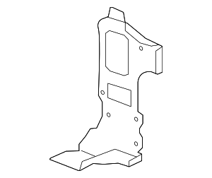 2010-2016 Cadillac SRX Front Driver Side Bumper Impact Bar Bracket ...