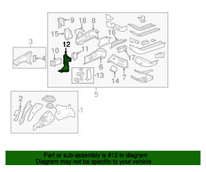 2010-2016 Cadillac SRX Reinforced Panel 15869817 | GMPartsDirect.com