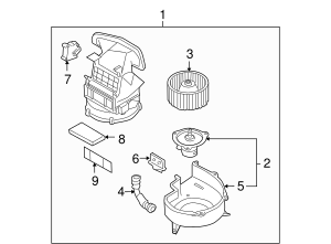2000-2008 Nissan HVAC Blower Motor Control Module 27761-2Y000 | Nissan ...