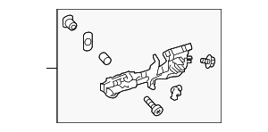 69202-0E100 - Handle Base - 2014-2019 Toyota Highlander | OEM Genuine ...