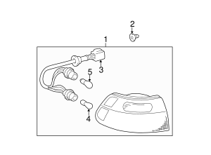Toyota OEM Combo Lamp Assembly Part# 81550-08010 | OEM Vehicle Parts