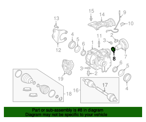 2008-2015 Land Rover Output Shaft Seal LR003152 | LandRoverParamusParts