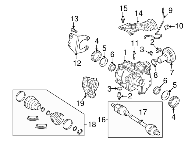 2008-2015 Land Rover Flange LR003150 | OEM Parts Online