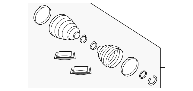 Genuine OEM Boot Kit Part# LR003160 Fits 2008-2015 Land Rover LR2: Up ...