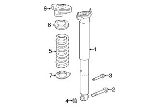 213-326-48-00 - Shock Mount 2016-2023 Mercedes-Benz | AutoNationParts.com