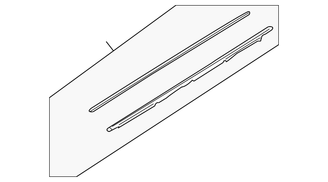 4F0-853-763-E-2ZZ - Belt Molding 2005-2011 Audi | Audi OEM Parts