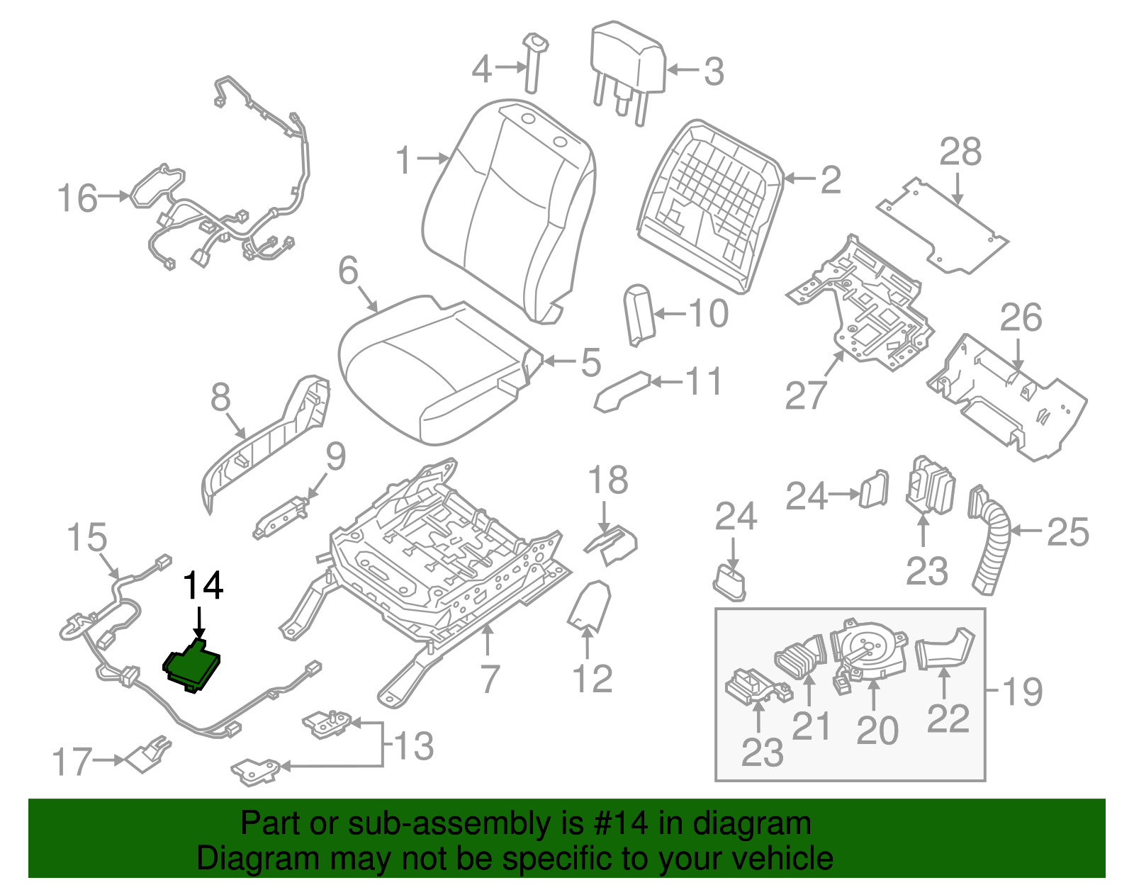 2015-2016 Nissan Murano Control Module 98856-5AA0A | Team Nissan Inc.