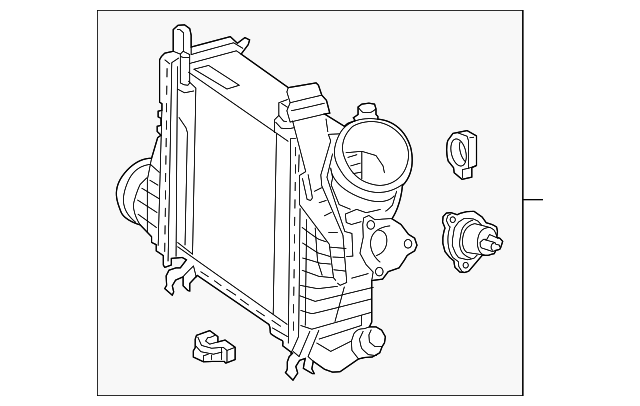 2640905300 - Inter-cooler Radiator 2019-2021 Mercedes-Benz | Mercedes ...