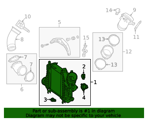 2640905300 - Inter-cooler Radiator 2019-2021 Mercedes-Benz | Mercedes ...