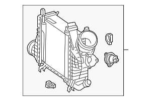 2640905300 - Inter-cooler Radiator 2019-2021 Mercedes-Benz | Mercedes ...