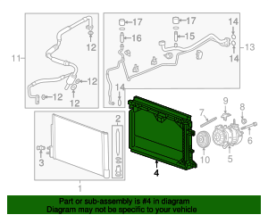 2018-2020 Buick Air Conditioning Condenser Bracket 84208077 GM ...