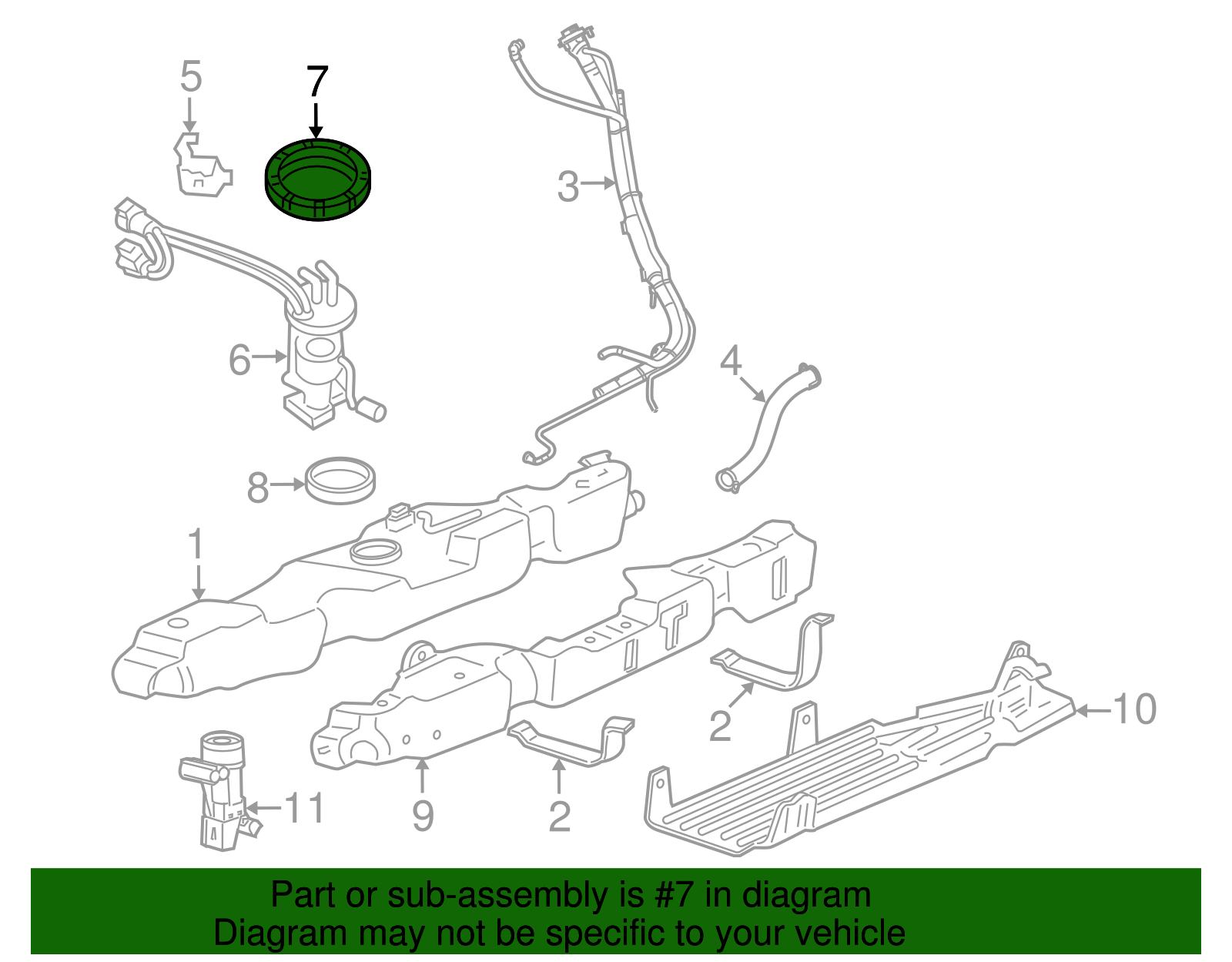 2004-2025 Ford Motorcraft™ Fuel Tank Lock Ring FPR-11 | OEM Parts Online