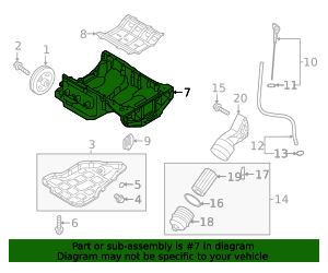 21520-3LFA0 - Oil Pan - 2019-2023 Kia | Kia Auto Parts