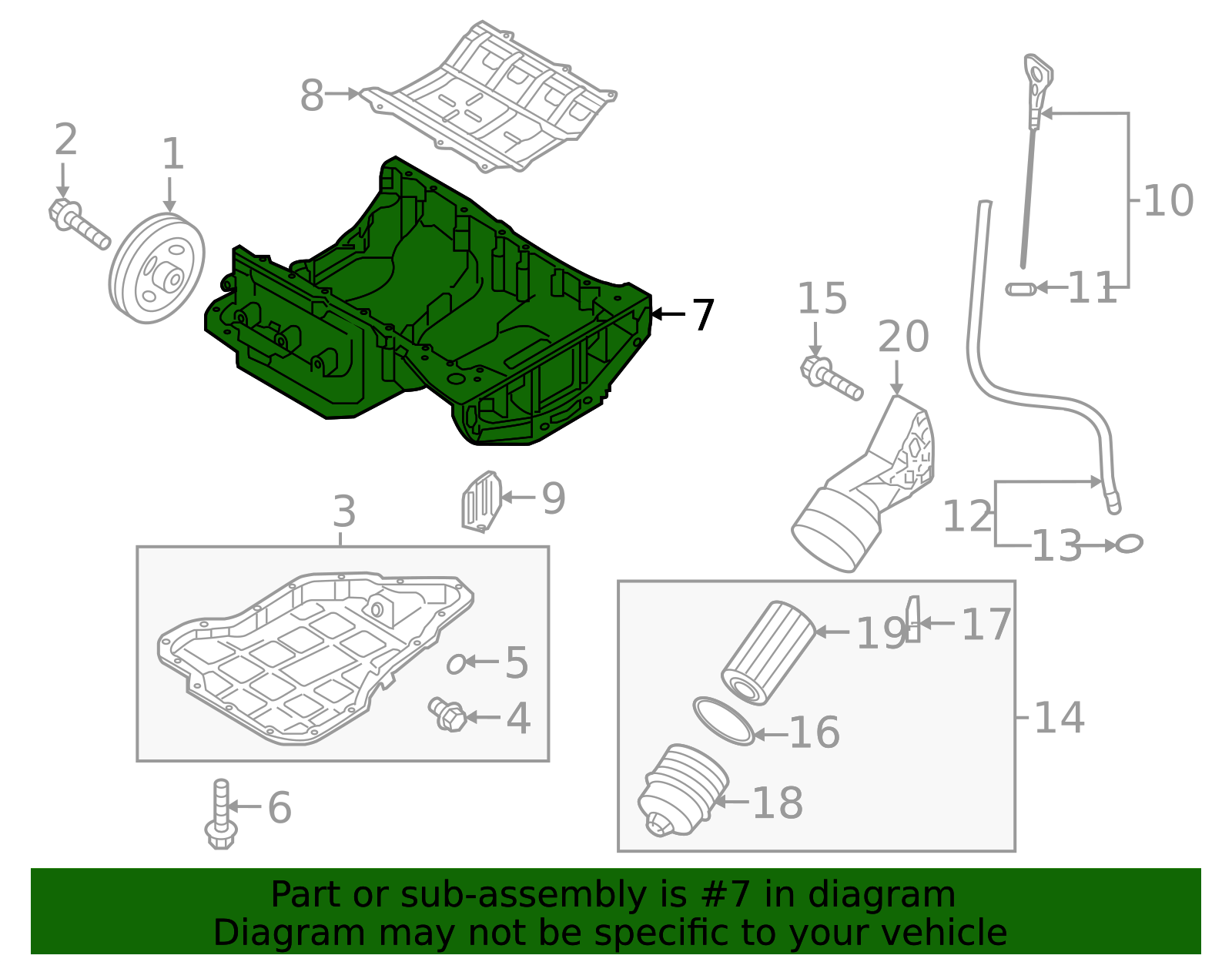 2019-2024 Kia Oil Pan 21520-3LFA0 | Retail Performance Auto Parts