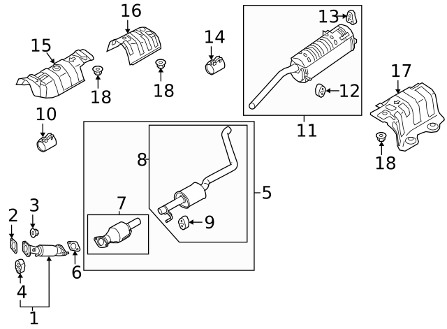 28780-H2000 - Front Pipe Insulator - 2020-2023 Kia Rio | Kia Auto Parts