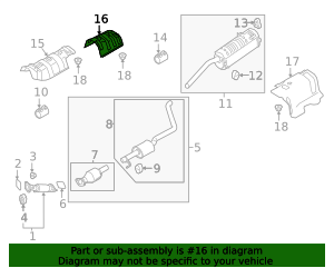 28793-H8100 - Heat Shield 2018-2023 Kia Rio | Kia.Parts Store
