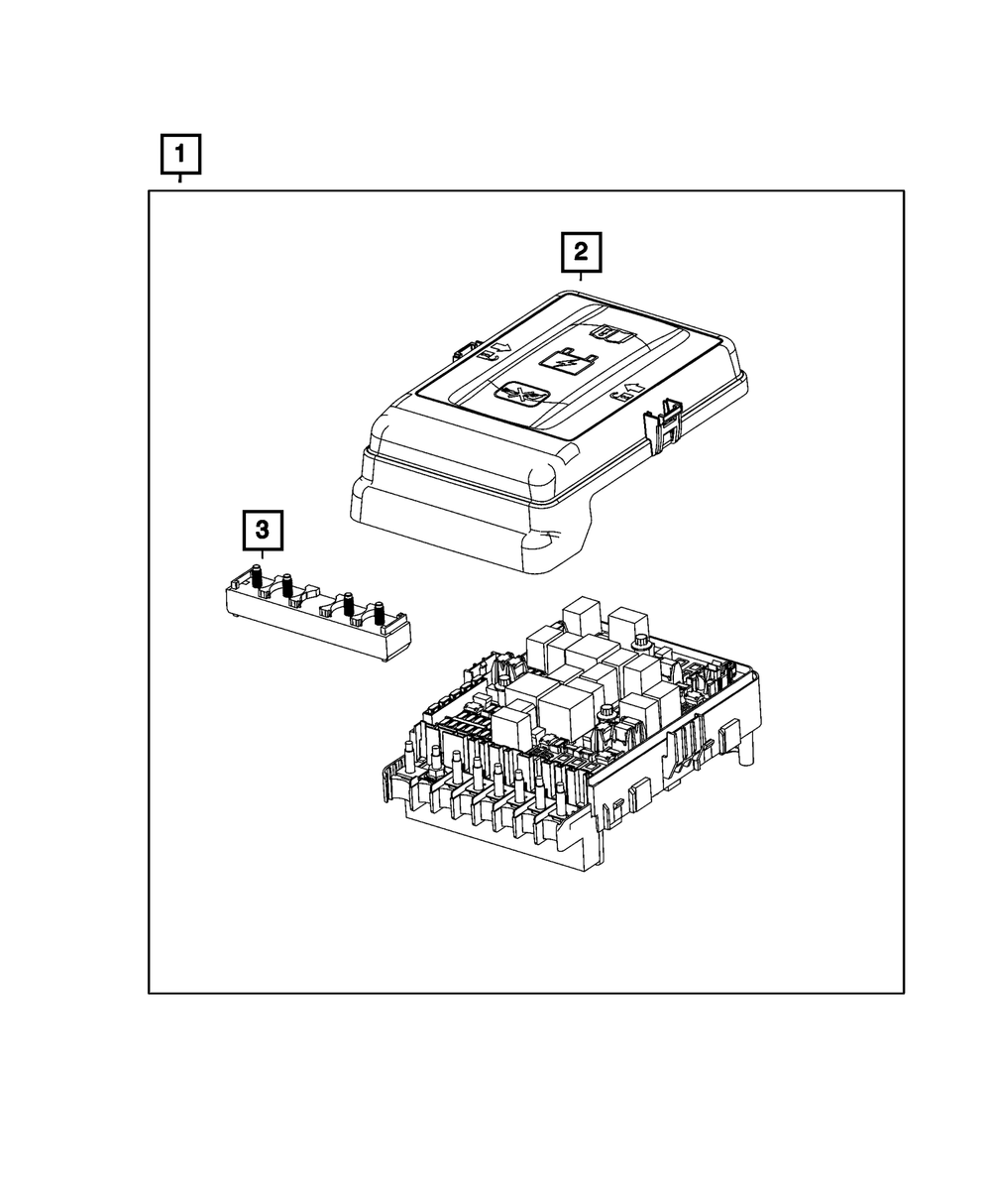 2019-2024 Ram 1500 High Current Fuse Array 68368852AA | Mopar eStore