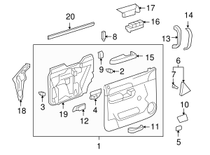 2009-2017 GM Black Single Door Lock Switch with Blue Backlighting ...
