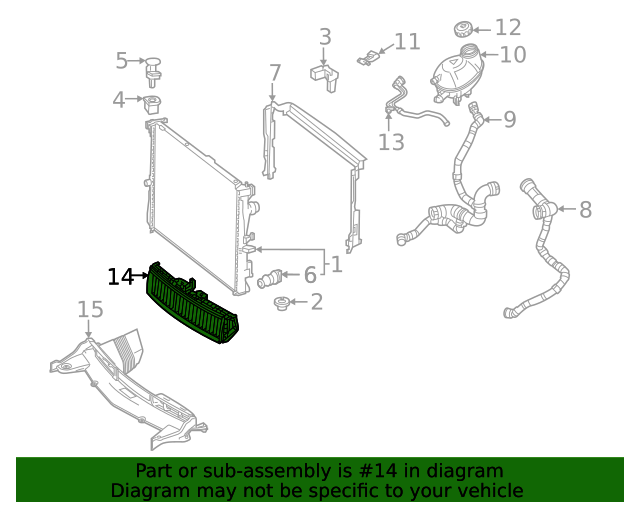 290-500-04-00 - Radiator Shutter Assembly 2019-2021 Mercedes-Benz ...