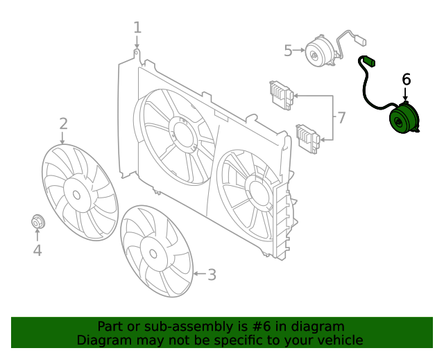 2019-2024 Subaru Ascent Fan Motor 45131XC00A | Subaru Parts Store