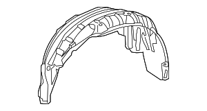 Lexus OEM Wheelhouse Liner Part# 65638-0E010 | OEM Vehicle Parts
