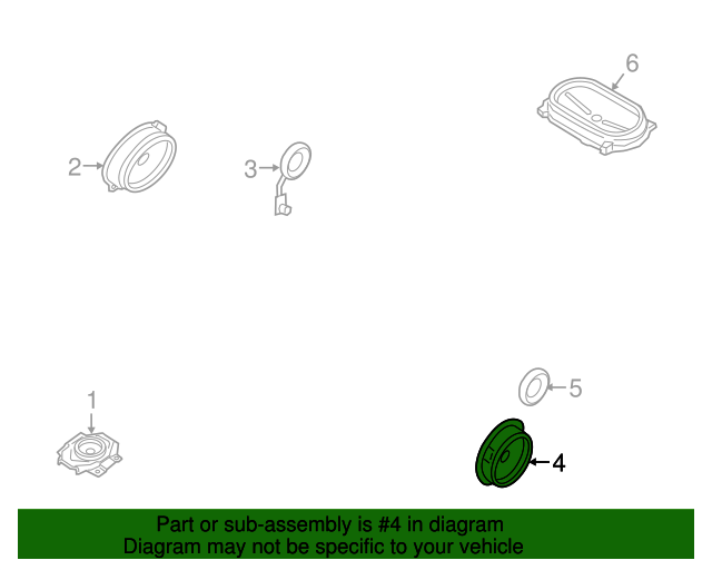 2016-2023 Lincoln Speaker Assembly FA1Z-18808-MA | OEM Parts Online