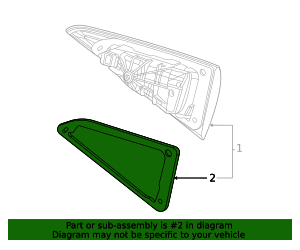167-826-03-00 - Tail Light Gasket 2020-2023 Mercedes-Benz ...
